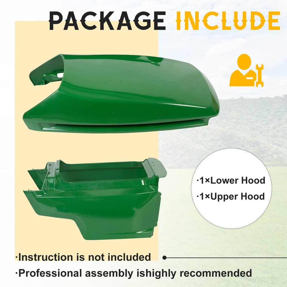 Lower Upper Hood For John Deere Tractors LX255 LX277 GT225 GT235 # ...