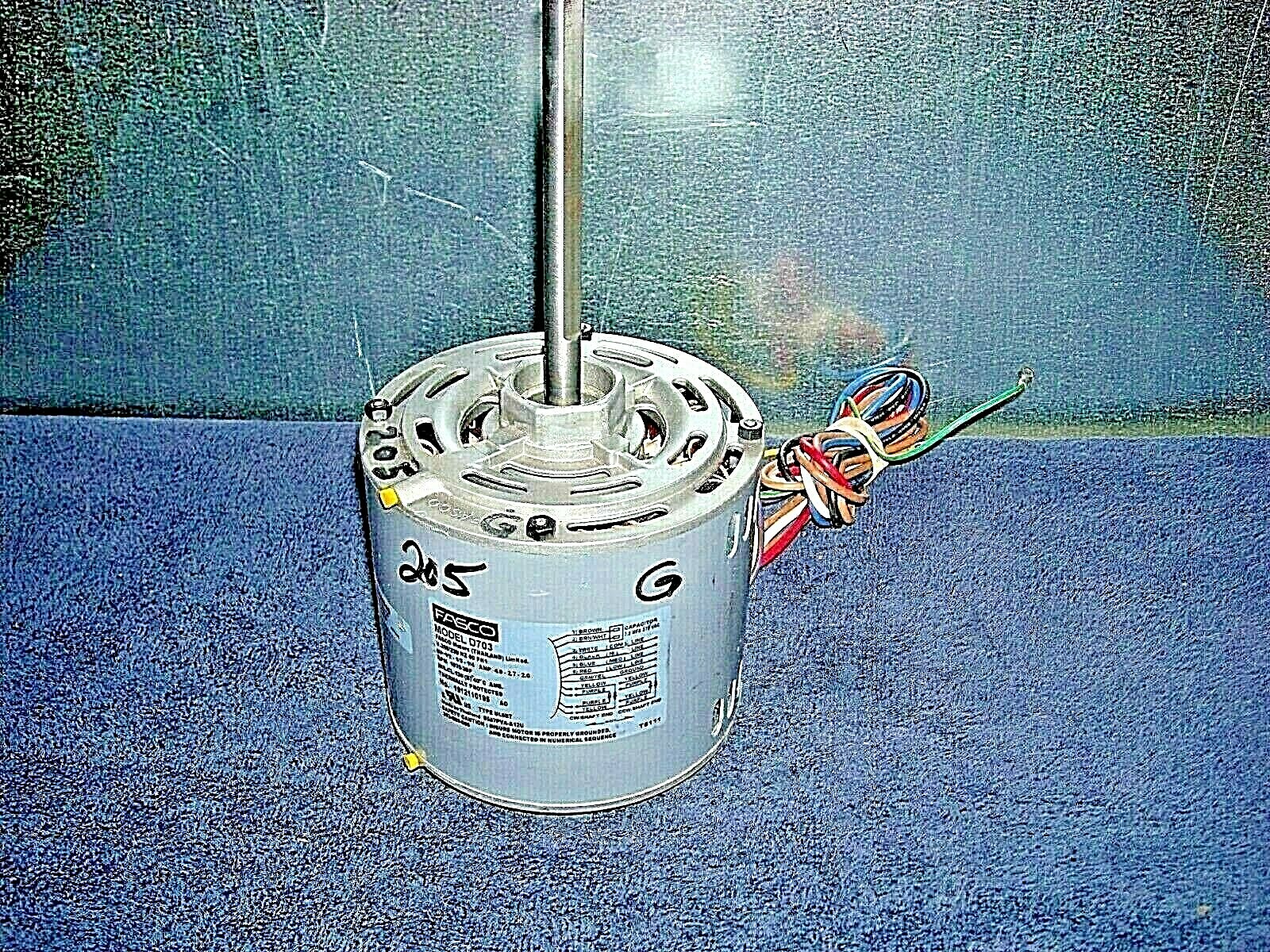 F7- FASCO D703 1/2-1/3-1/4 HP BLOWER MOTOR FOR HVAC 1075 RPM 3 SPD 4-2.7-2 AMPS | eBay