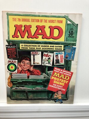 Worst From Mad # 7 VERY GOOD 1964 Mad poster signs attached | eBay