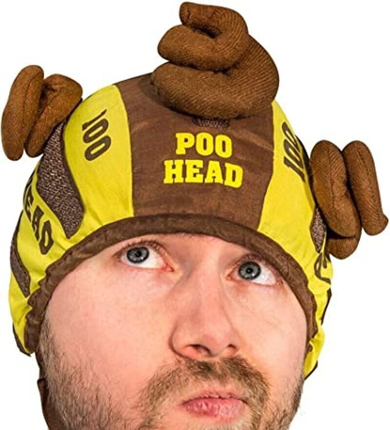 Pass the Poop Tossing Game - Poo Fart Head Hat GaG Joke Funny Novelty ...