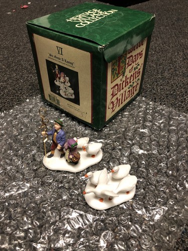 DEPT 56 DICKENS VILLAGE "SIX GEESE A-LAYING" 12 DAYS OF CHRISTMAS 58382 ...
