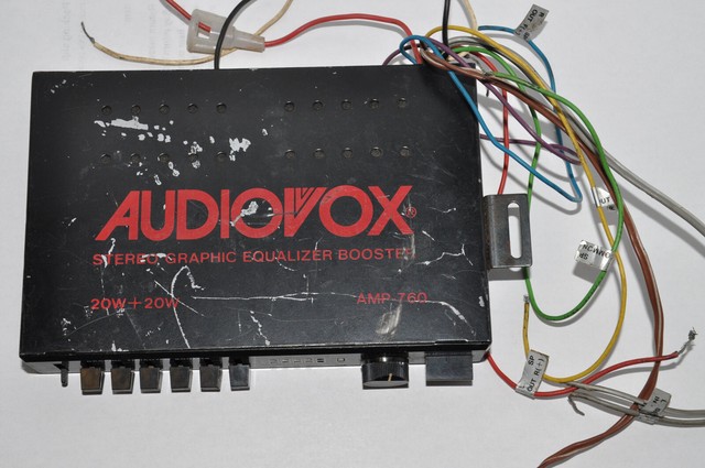 Vintage Audiovox Amp-760 7 Band Graphic Equalizer Booster Car Audio ...
