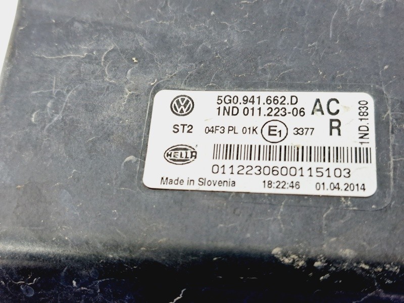 5G0941662D nebelscheinwerfer rechts VOLKSWAGEN GOLF VII VARIANT BA5 ...