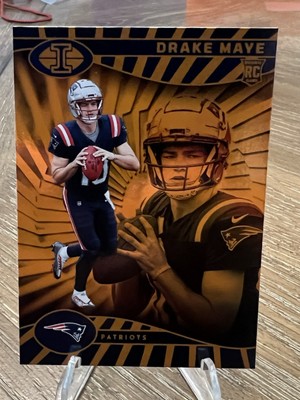 Drake Maye 2024 Panini Illusions Orange Parallel RC #59 New England ...