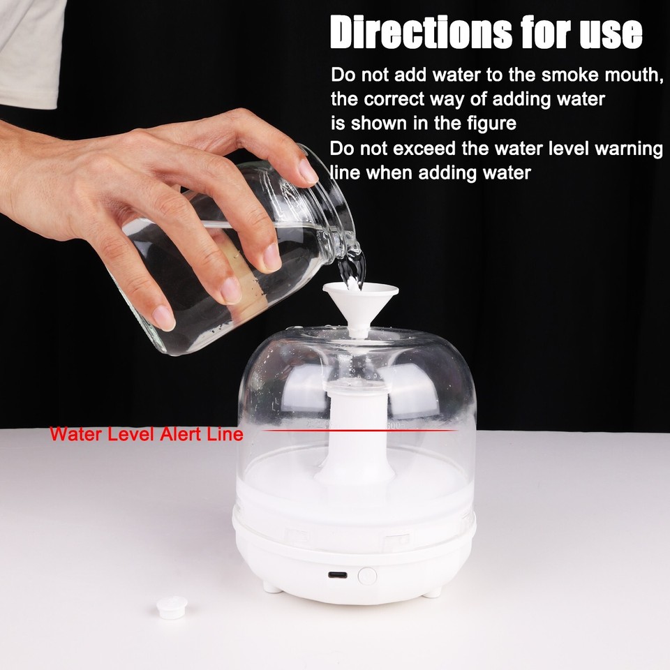 500ml Humidifier for Large Room Office Cool Mist Air Humidifier 7 Color ...