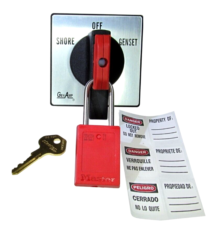 125 Amp Rotary Safety Lockout Transfer Switch, Shore-Off-Gen Marine ...
