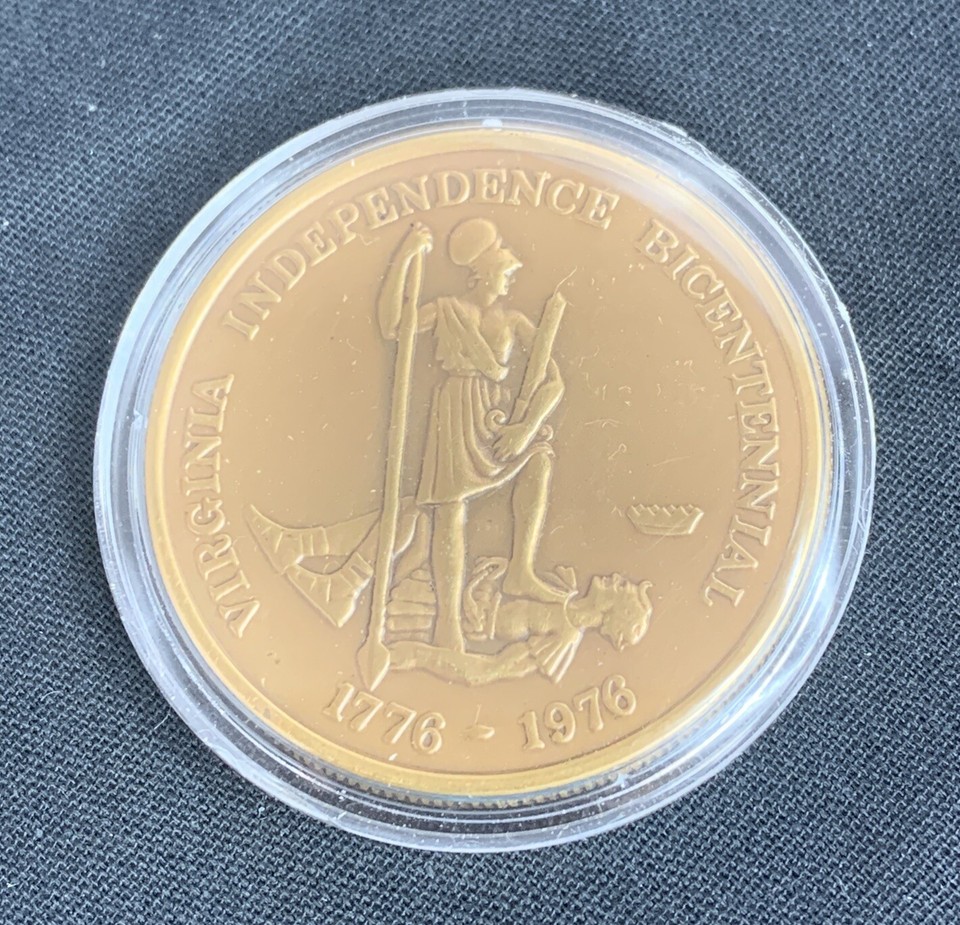 Virginia Coin 1776-1976 Independence Bicentennial Medal Commemorative ...