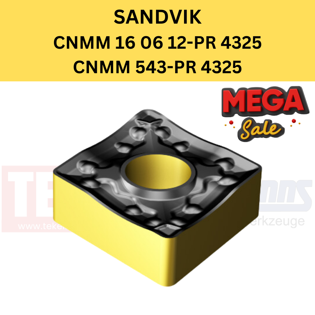 10 x SANDVIK CNMM 16 06 12-PR 4325 für Stahl & Guss !NEU, mit Rechnung ...