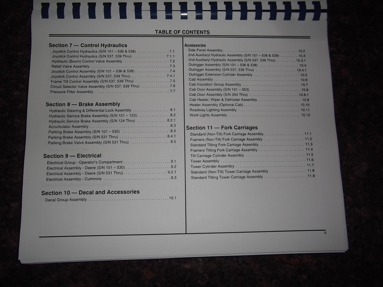 LULL JLG 844B SERIES TELEHANDLER FORKLIFT ILLUSTRATED PARTS MANUAL BOOK ...