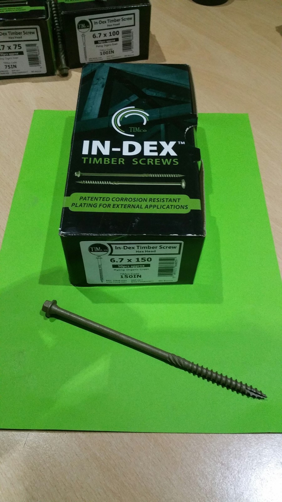 TIMco Index Screws | Timber Sleeper | Landscaping Timberlock of 50 ...