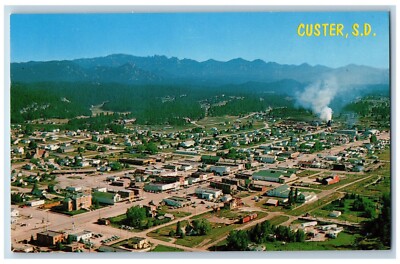 Custer South Dakota SD Postcard History Shout Gold Cavalry Troop Creeks ...
