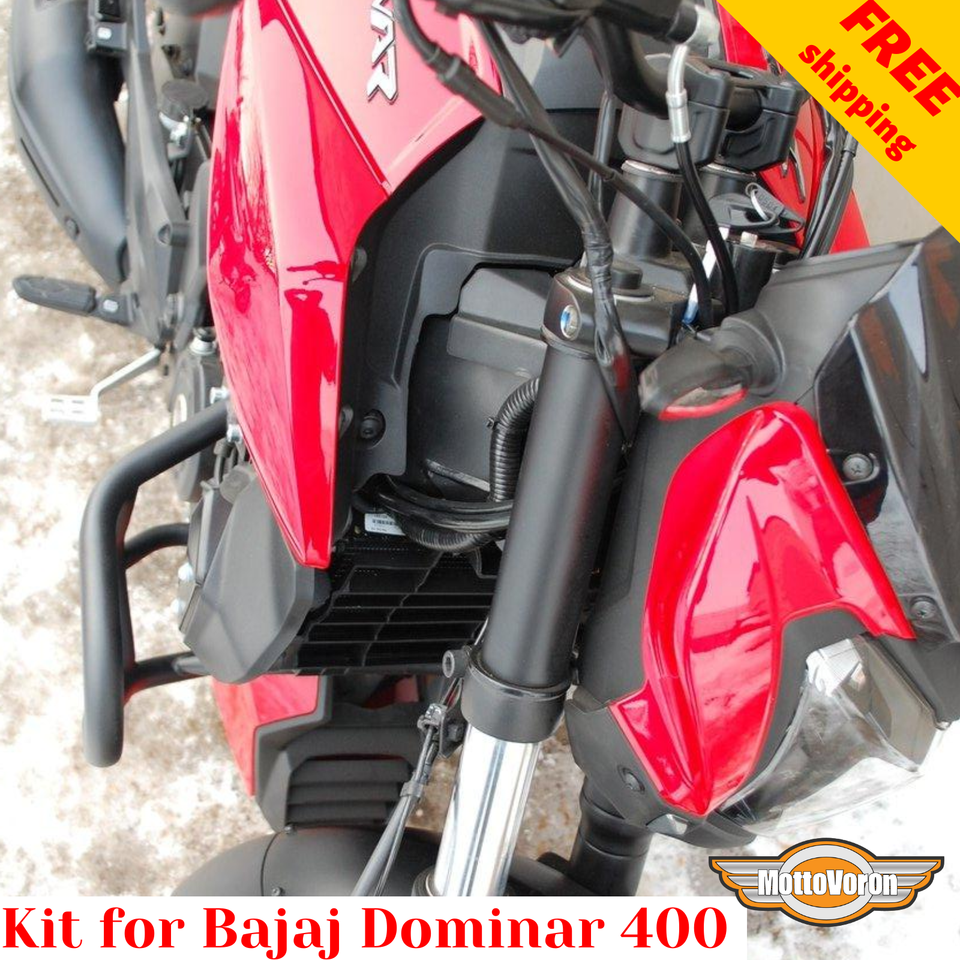 For Bajaj Dominar 400 Engine guard Rear rack Bajaj D400 Crash bars 2016 ...