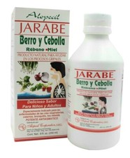 Jarabe Berro Y Cebolla Rabano-miel 8 Oz. Watercress and Onion Radish ...