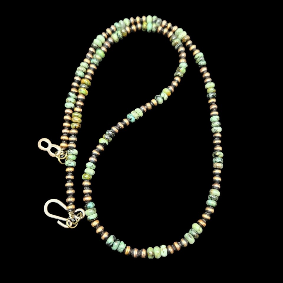 NAVAJO Pearl Petite Turquoise Desert Southwest Native Bench Beads ...