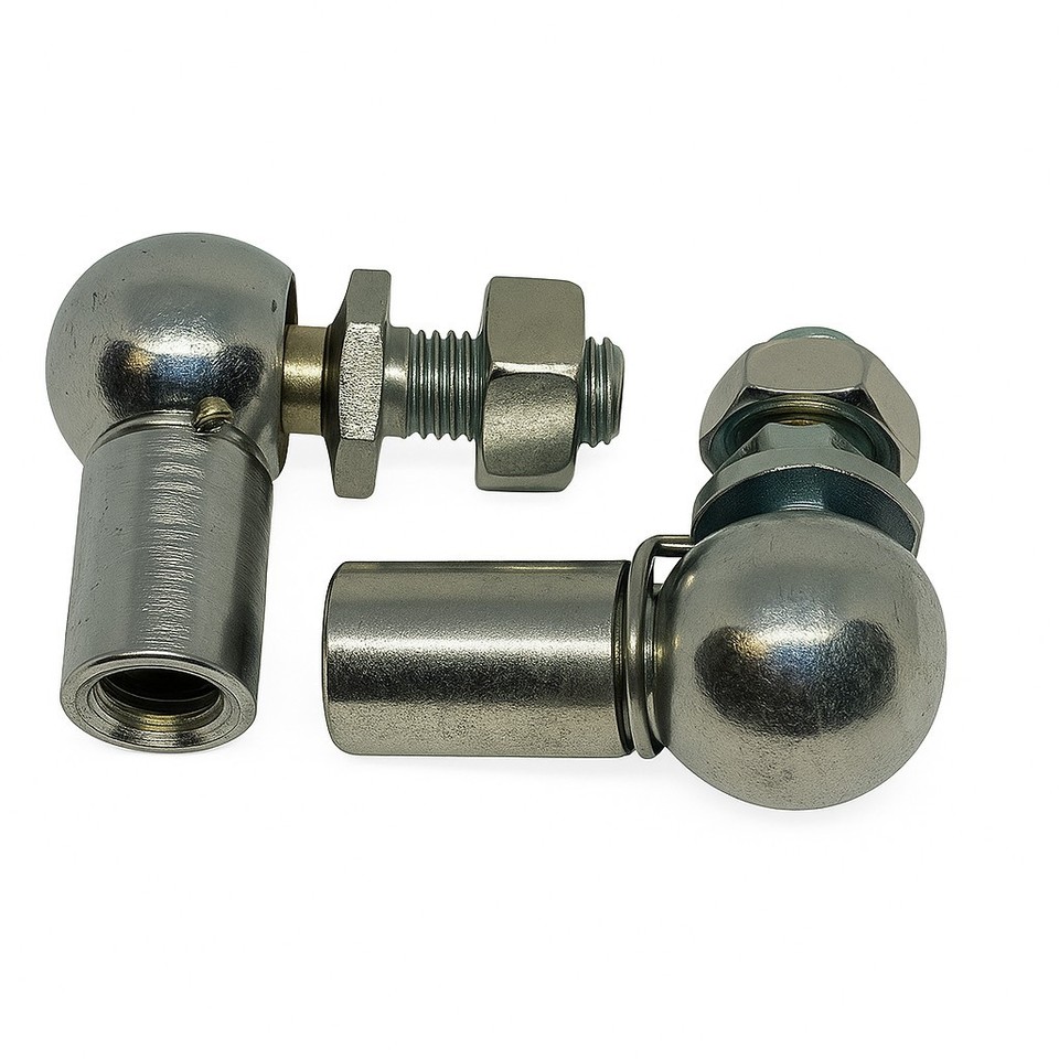 2x M10 Gas Strut Ball Joint End Fittings 16mm DIN 71802 Angle Joint ...