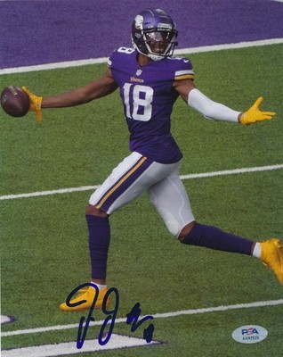 Justin Jefferson Signed Autographed Minnesota Vikings 8x10 Photo PSA ...