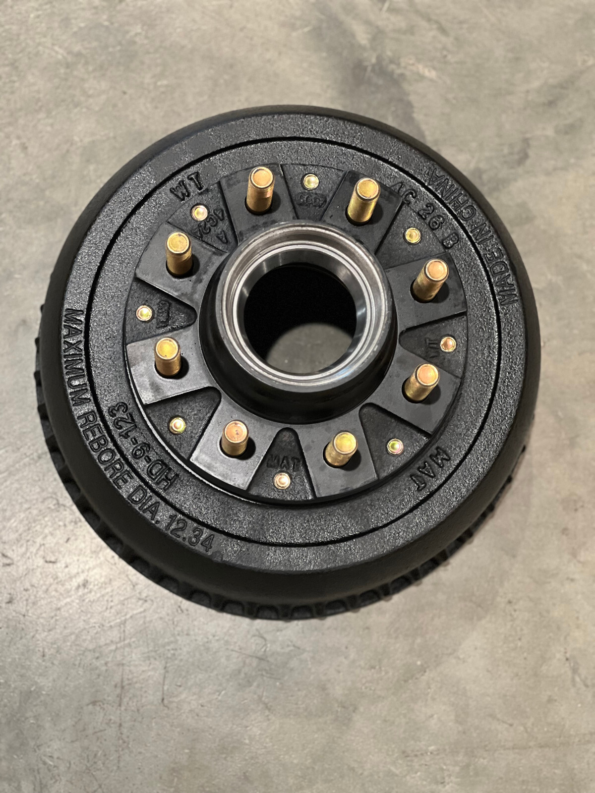 M-PARTS fits Dexter LCI Hub Brake Drum 10K GD Trailer Axle 9-123 8-415 ...