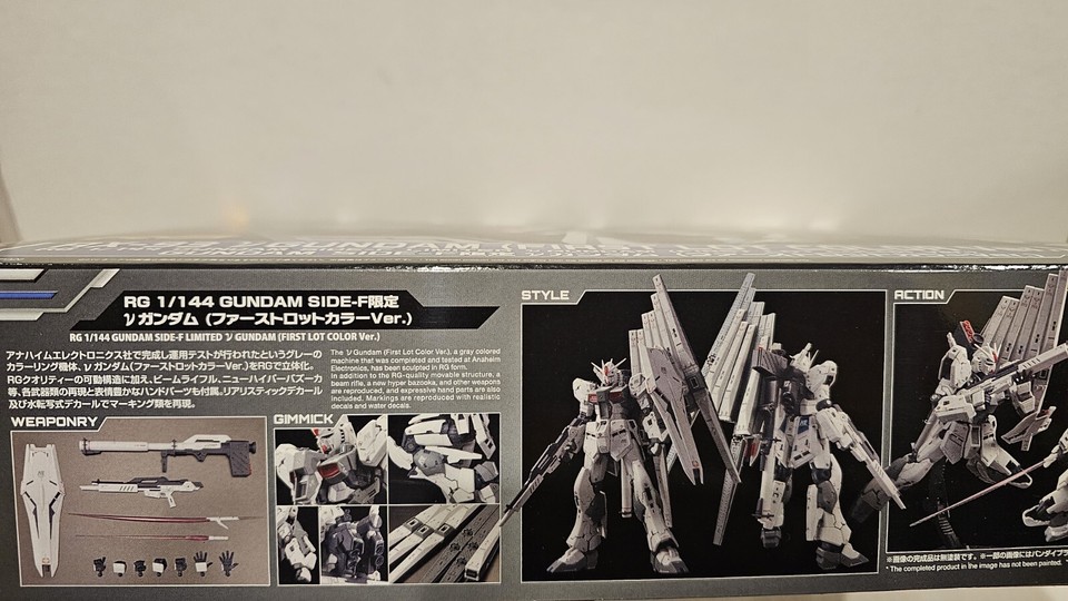 RX-93 vGUNDAM FIRST LOT COLOR Ver. Gundam SIDE-F Space Colony LIMITED ...
