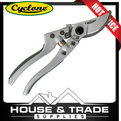 Cyclone Secateurs Bypass Pruner 200mm Aluminium Quick Release SK5 ...
