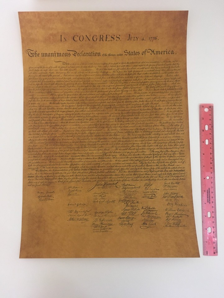 Bill of Rights The United States of America Historical Document Poster ...