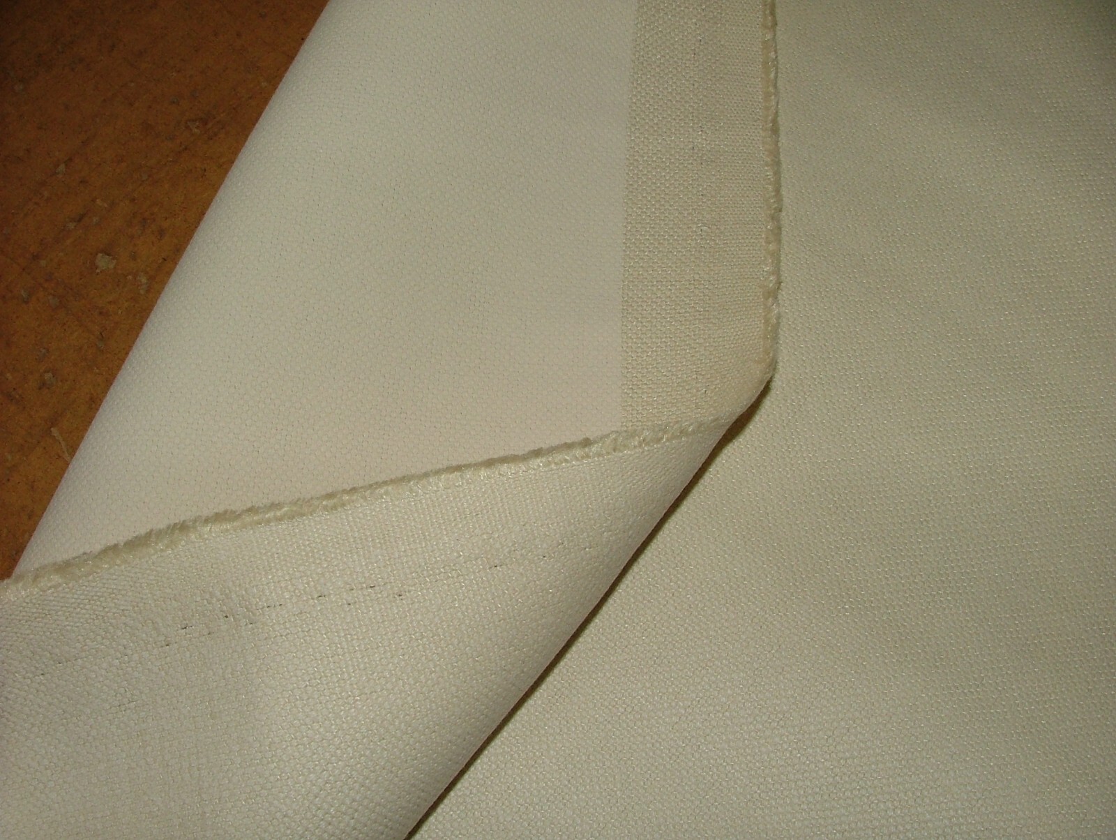 11 Metres Romo Linara Mayonnaise Linen Union Fabric Upholstery Cushion ...