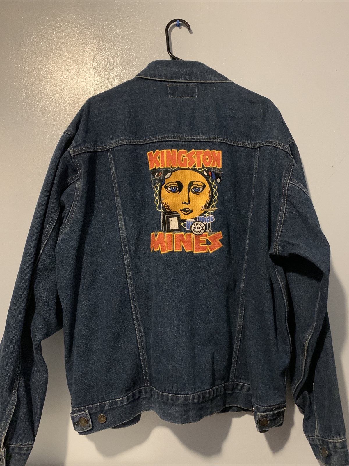 Vintage Kingston Mines Denim Jacket Button Up 2XL Chi… - Gem