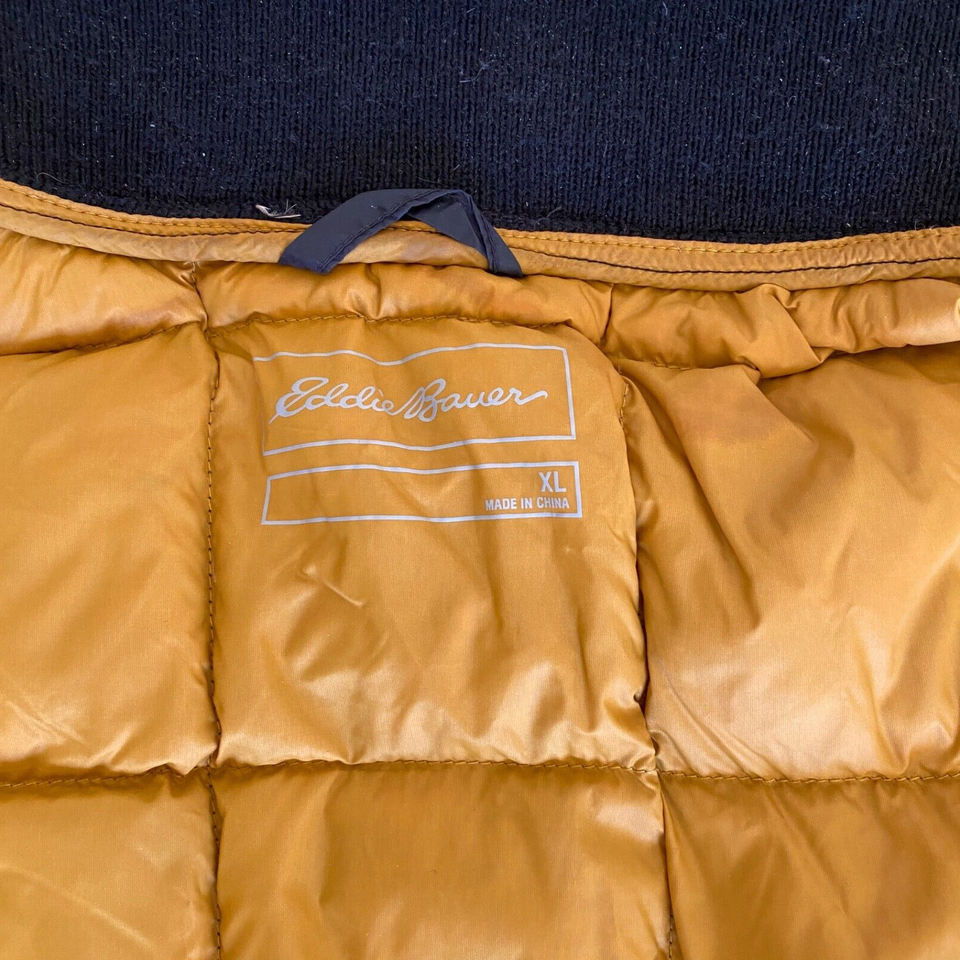 Eddie Bauer Men's Reissue Original Down Bomber Jacket XL Black 650 fill ...