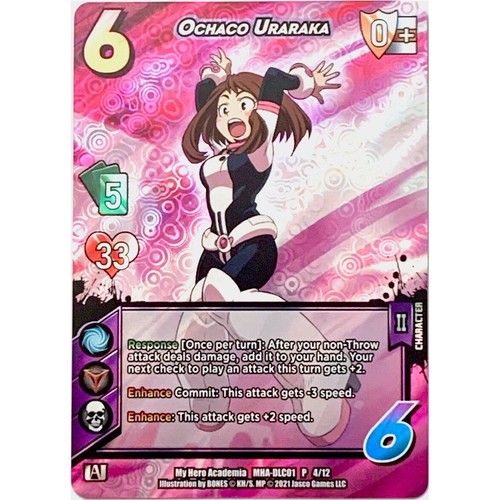 MHA-DLC01 P 4/12 Ochaco Uraraka | My Hero Academia Card Game (2021) | eBay
