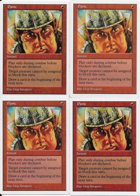 MTG: PANIC 5th Edition COMMON; played, Excellent condition x4 | eBay