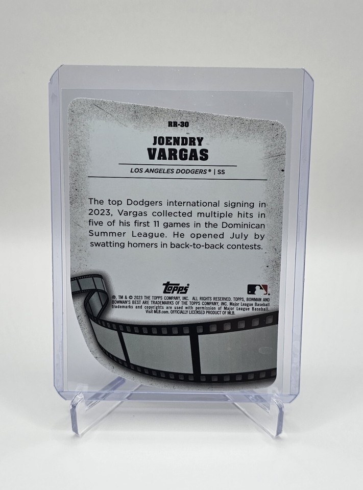Joendry Vargas 2023 Bowman's Best Reel to Reel Insert RR-30 | eBay