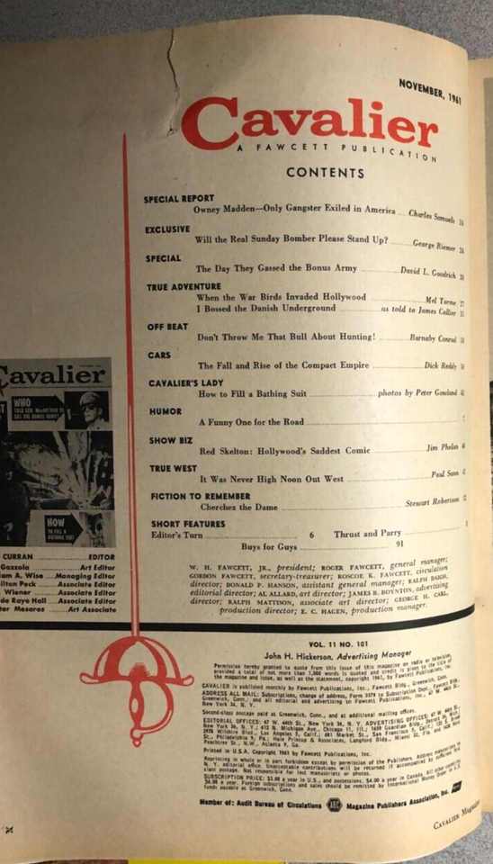 CAVALIER Magazine November 1967 | eBay