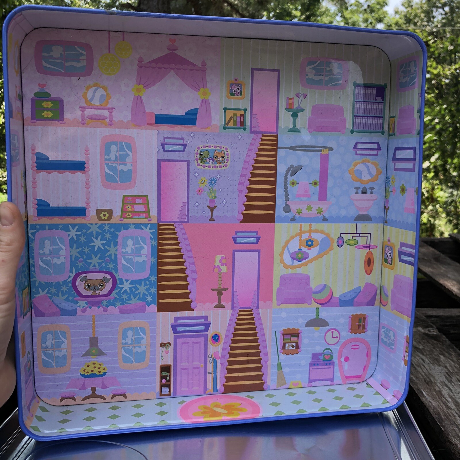 Littlest Pet Shop Carry Storage Case Tackle Box Tin | eBay