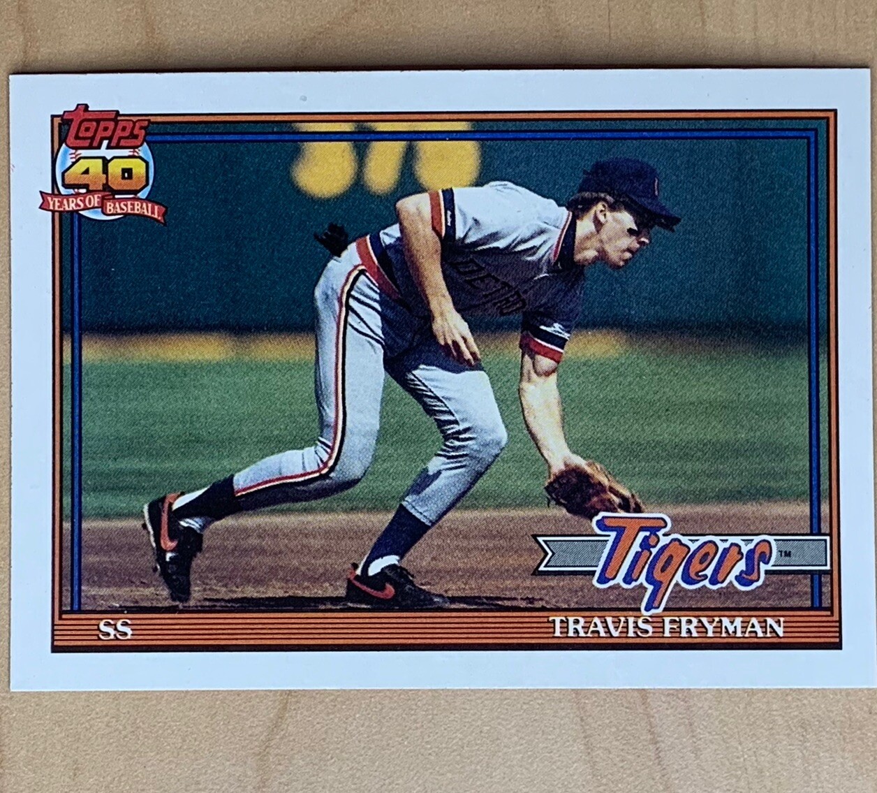 1991 Topps Baseball Card #128 Travis Fryman - Detroit Tigers | eBay