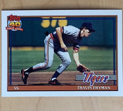 1991 Topps Baseball Card #128 Travis Fryman - Detroit Tigers | eBay