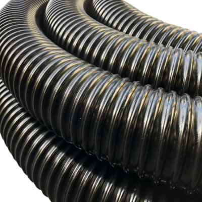 PVC Black Corrugated Anti Static Suction Hose Heavy Duty 102mm (4 Inch ...