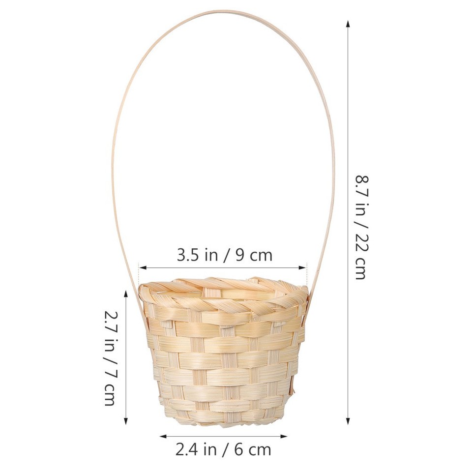 8 Pcs Fruit Basket Small Woven Baskets Floral for Flowers Arrangement ...