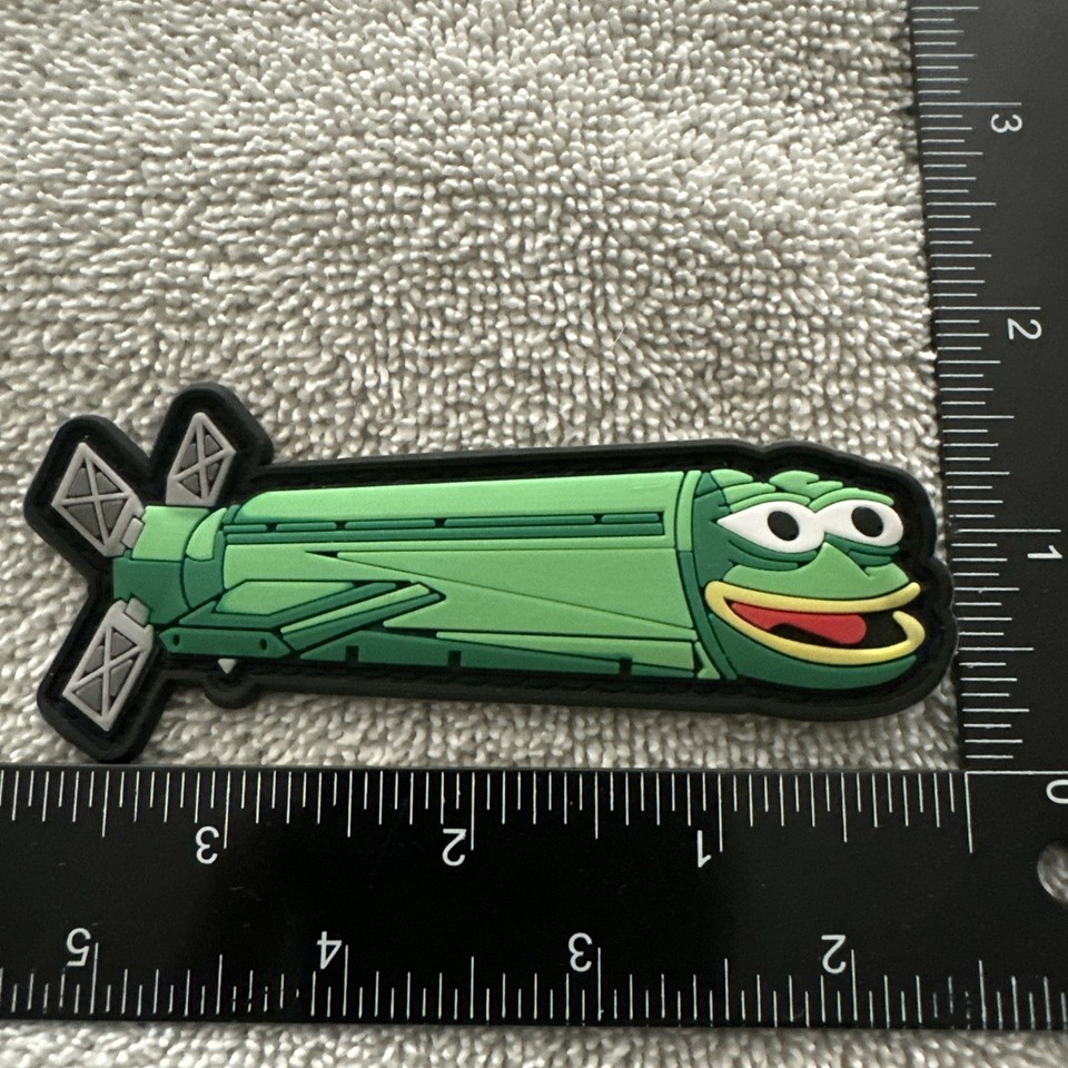 PEPE FROG KEK MISSILE 1x4 PVC Morale Patch Hook Backing Brand New | eBay