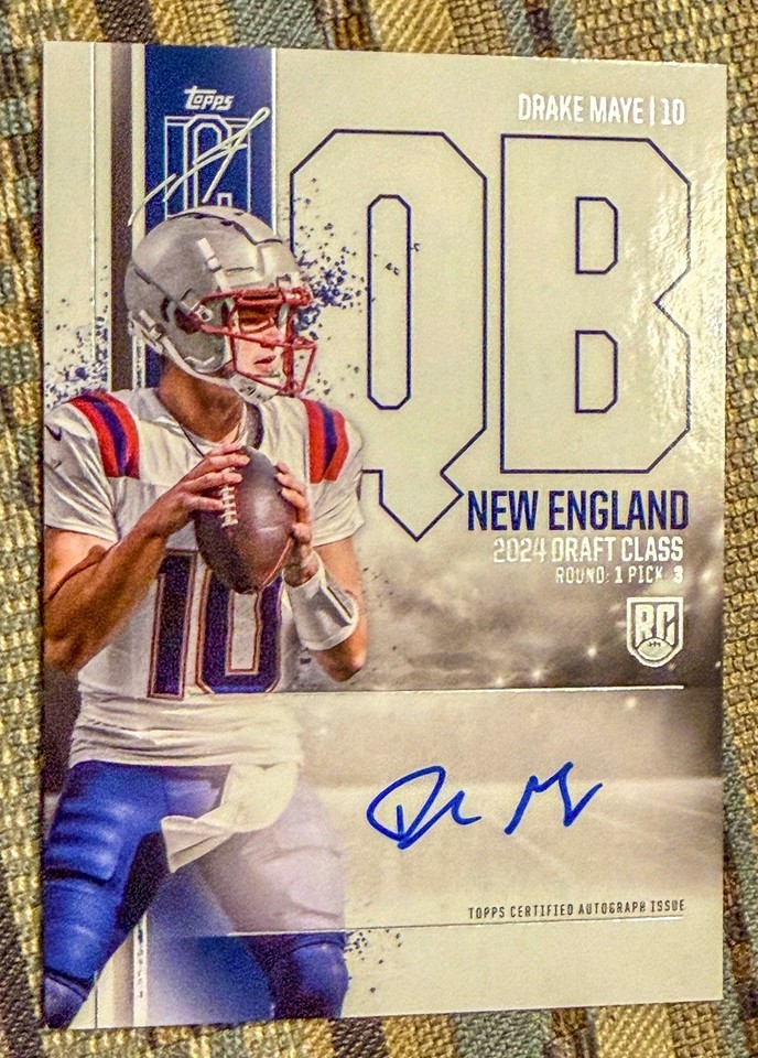 DRAKE MAYE AUTOGRAPHED ROOKIE! 2024 Topps Signature Class - #RCA-DM 🔥🔥🔥 ...