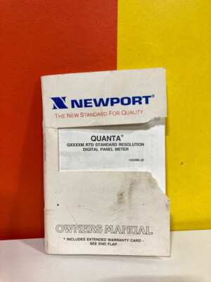 Newport 10295ML-02 Quanta QXXXXM RTD Std Res Digital Panel Meter Manual ...