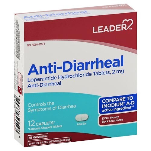 Leader Anti-Diarrheal 2 mg Tablets, 12 Caplets 096295137415VL | eBay