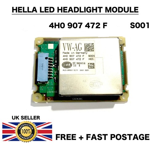 VW Audi module LED DRL régulateur feux de jour VW-AG 4H0907472F S001 | eBay