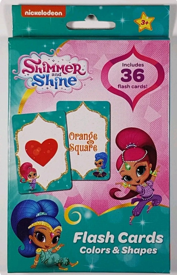 2x 36pc Nickelodeon Butterbean's Cafe Shimmer & Shine Flash Cards Math ...