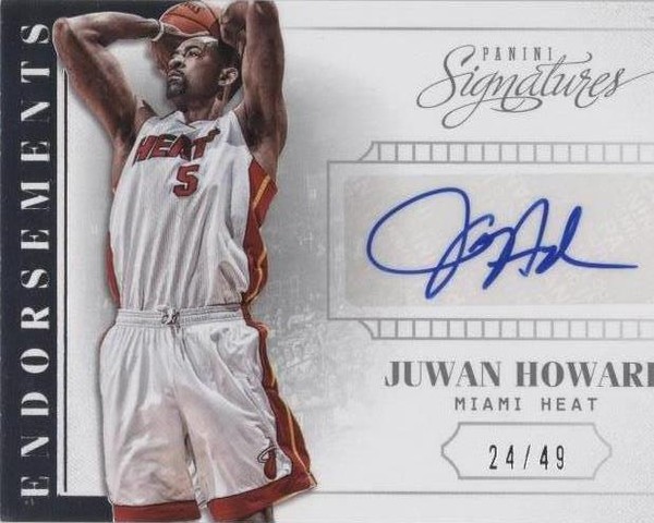 2013-14 Panini Signatures - Endorsements #10 Juwan Howard /49 (AU) for ...