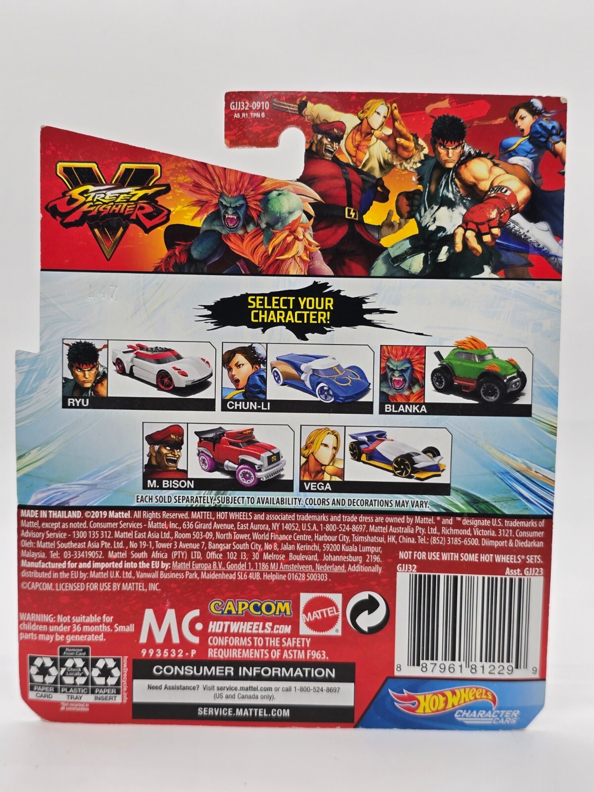 2019 Hot Wheels Character Cars Capcom Street Fighter Chun-Li 1:64 Scale ...