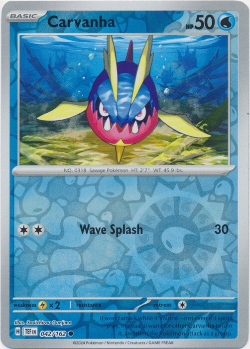 Reverse Holo Carvanha 042/162 Common Temporal Forces | eBay