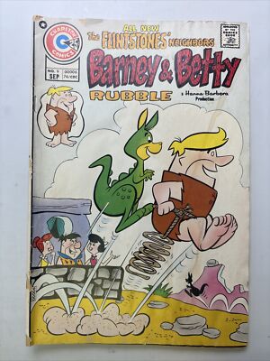 Barney & Betty Rubble #9 Comic Book (Sep 1974, Flintstones, Charlton ...