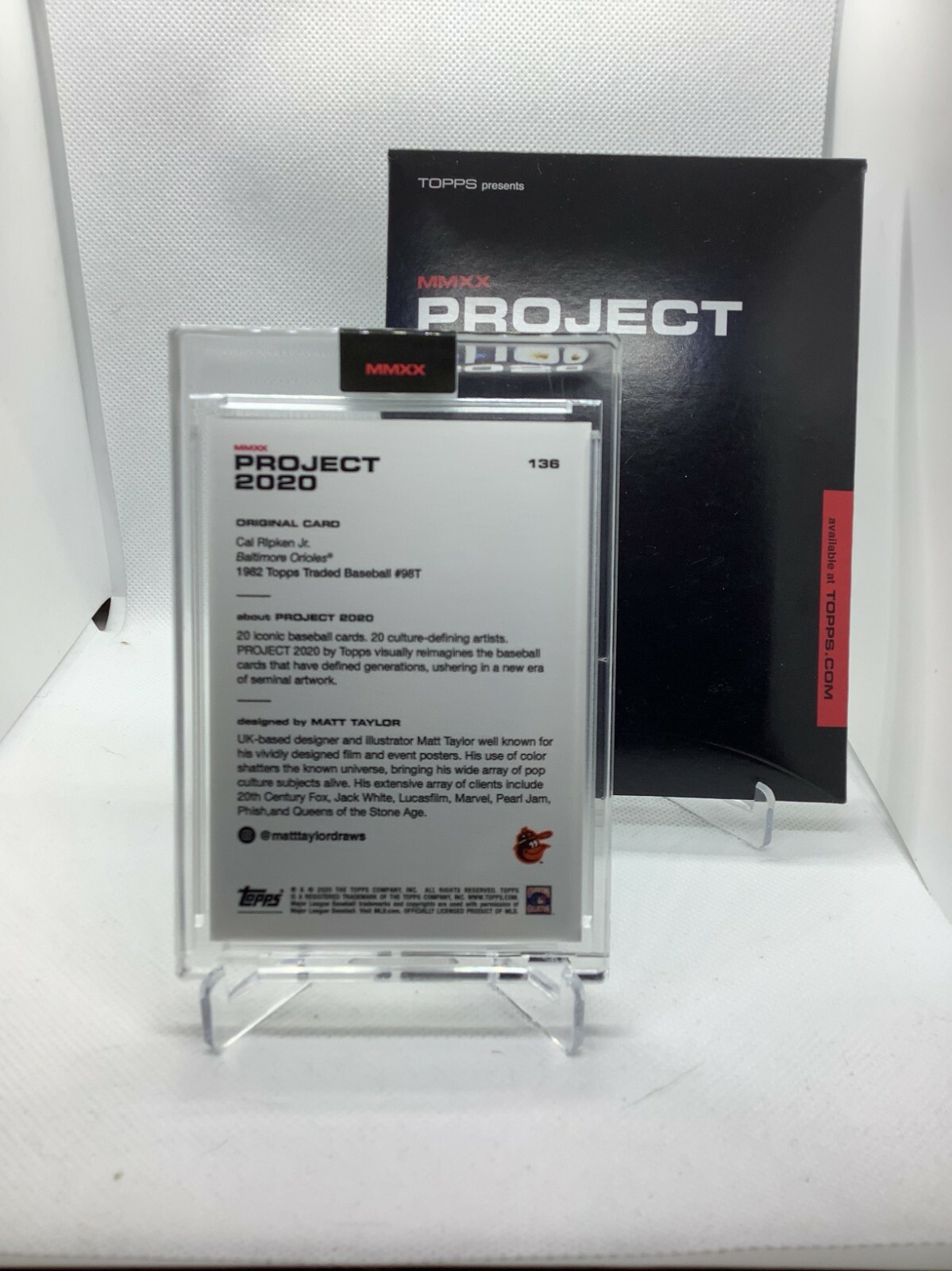 2020 Topps Project 2020 - 1982 Topps Traded Matt Taylor #136 Baltimore ...