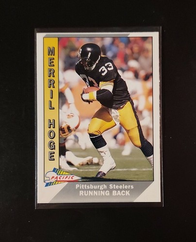 Meril Hoge Pittsburgh Steelers 1991 Pacific Card #425 Awesome! | eBay