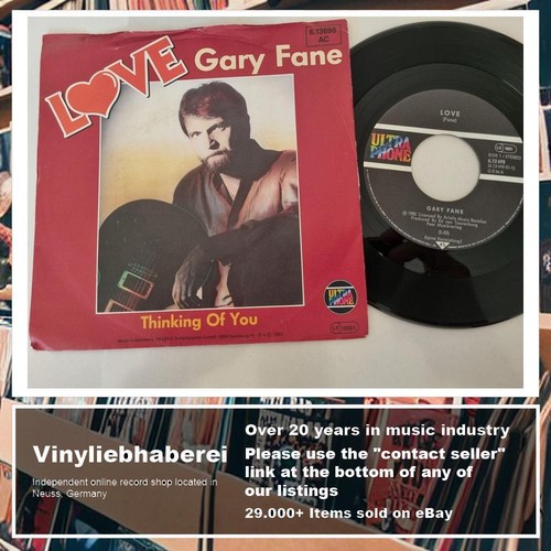 Gary Fane - Love 7'' Vinyl Germany | eBay