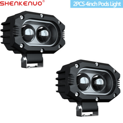 2PCS LED WORK LIGHTS for Caterpillar Skid Steers Excavator Forklift ...